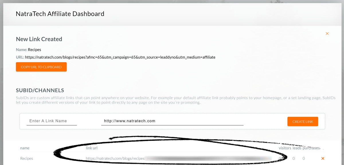 How to Customize Your Affiliate SubID – NatraTech